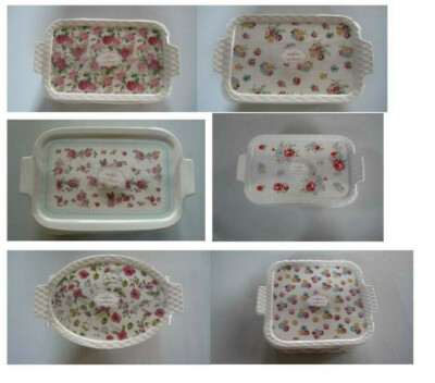 Grace's Pantry 3 in 1 Oven Safe Lidded Baker Floral Design New - see ...