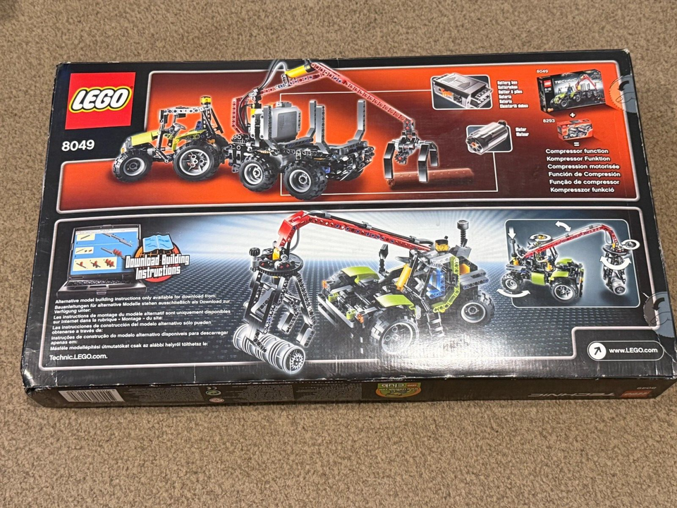 LEGO TECHNIC 8049 FORESTRY TRACTOR LOGGING TRAILER NEW SEALED RETIRED ...