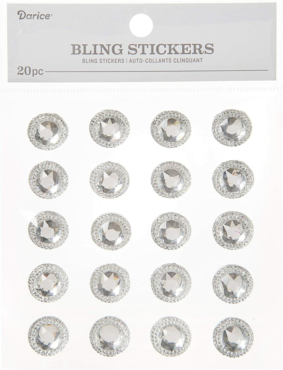 Silver Rhinestone Border