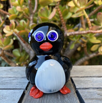 Penguin Tobacco Glass Pipe (handmade)Animal Glass Pipe | eBay