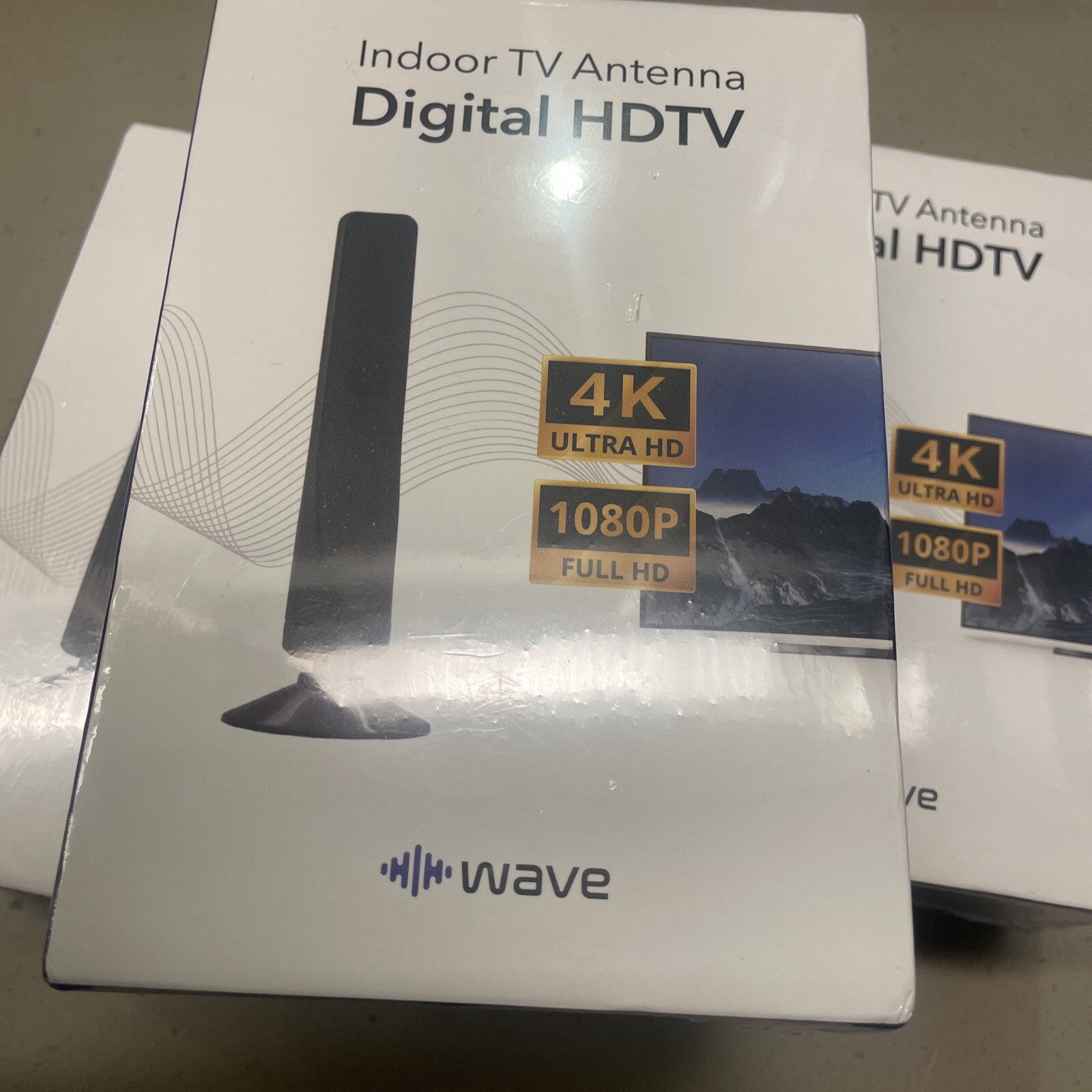 4 Wave Indoor TV Antenna Digital HDTV - 1080P Ultra HD - SEALED- (Lot ...