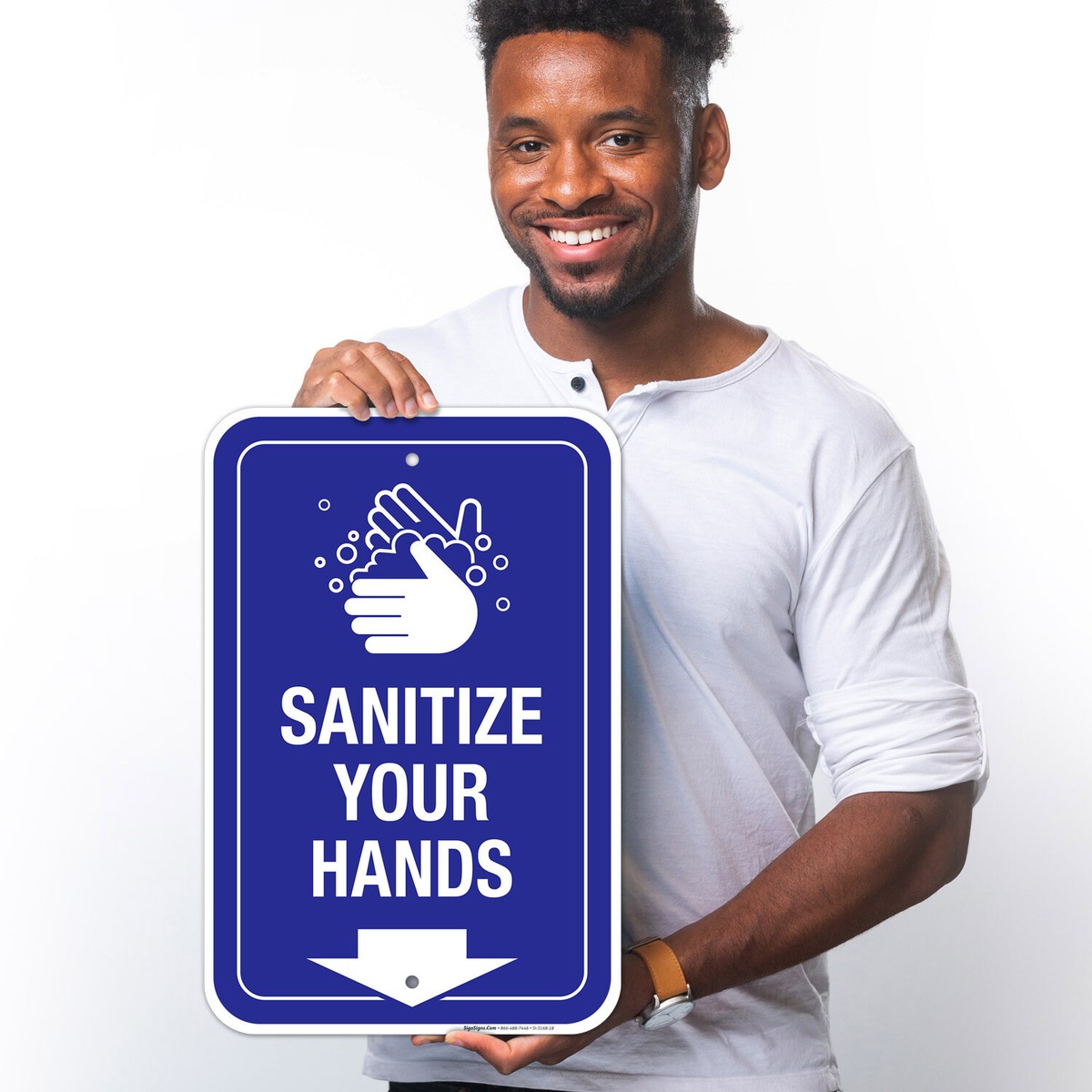Sanitize Hands Sign Here Wash Your Hands Here Wall Stickers