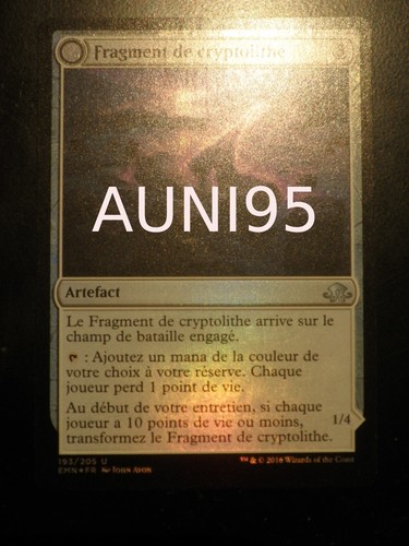 mtg magic Cryptolith Fragment FOIL FRENCH fr vf Fragment de cryptolithe ...