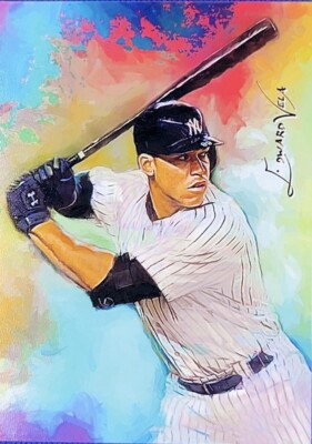 2017 Aaron Judge Rookie Art Card #7 Signed by Artist #17/50 Rare🔥 | eBay