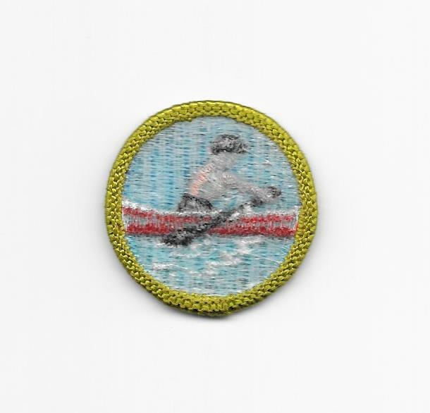 Rowing 1972-1975 H1 Type H Blue Waffle Back Merit Badge Boy Scouts BSA ...