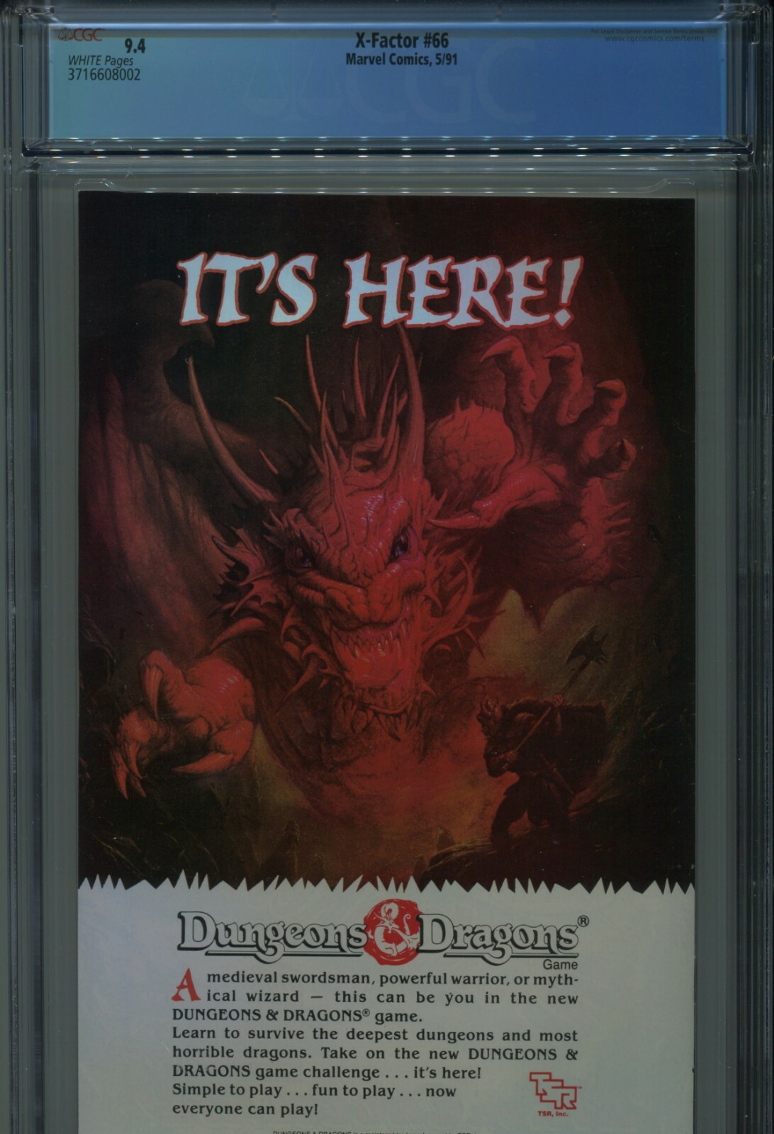 X-Factor 66 CGC 9.4 New Holder Whilce Portacio Jim Lee Uncanny X-Men ...