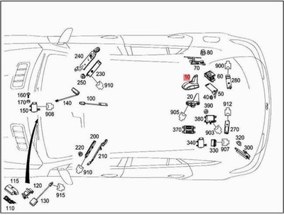 Genuine MERCEDES W242 C117 C218 C292 R172 S212 Cover antenna ...