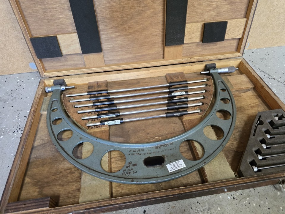 Mitutoyo No 104-201 interchengeadble anvvil oute side micrometer 12 to ...