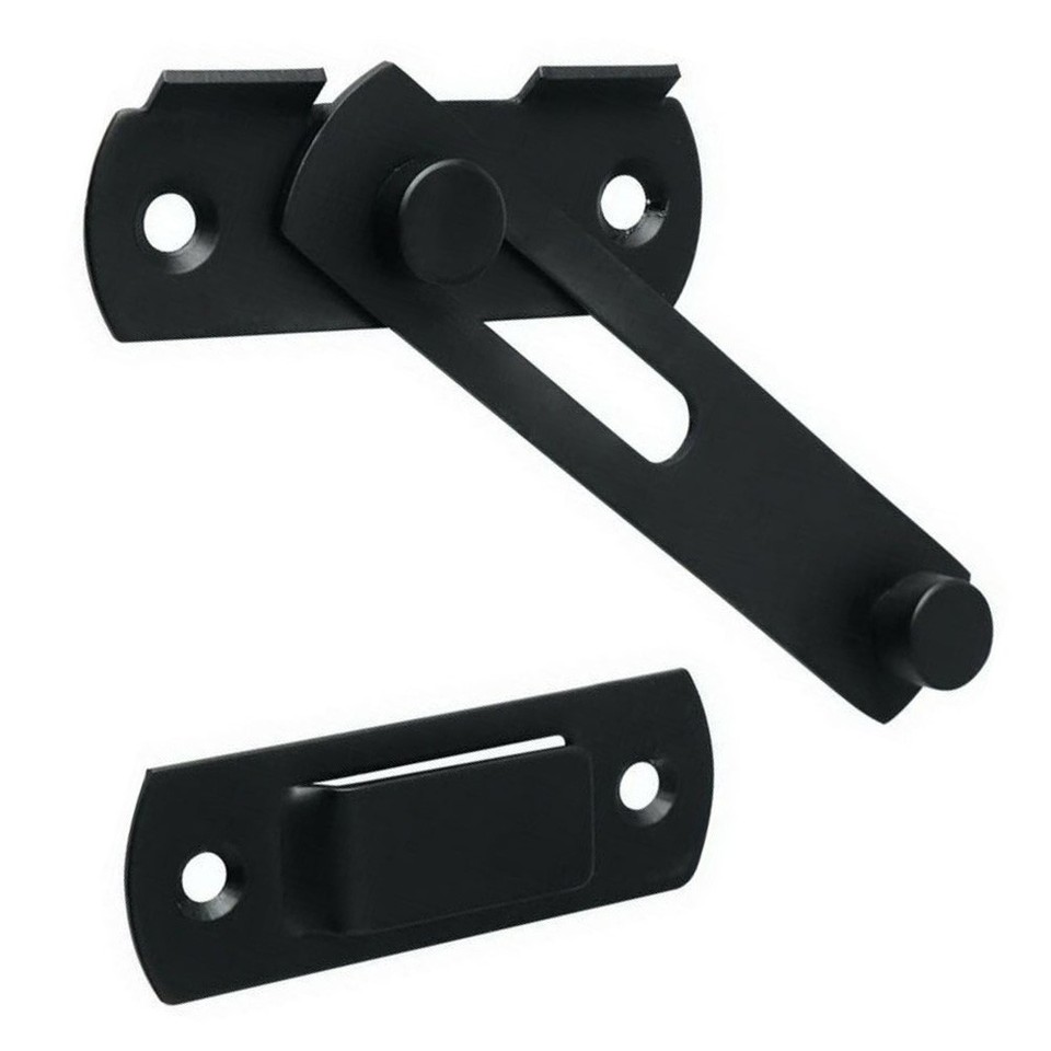 Stainless Steel Gate Latches Security Ring Gate Latch Black Matte High ...