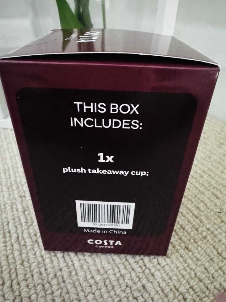 Costa Coffee Lottie Take Plush Toy Takeaway Cup Keyring Bag Charm ...