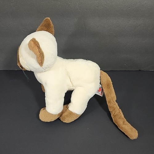 Ganz Webkinz Siamese Kitty Cat Plush Tan Brown Stuffed Animal Toy 8" No ...