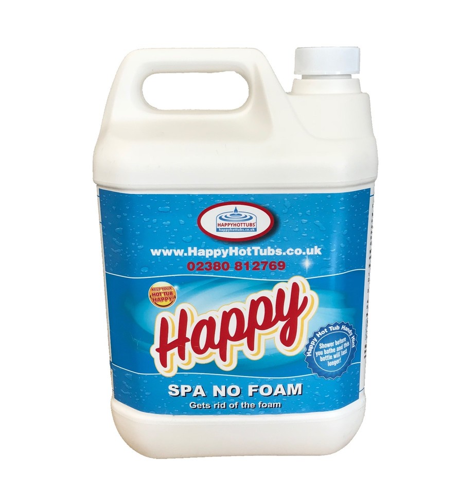 Happy Hot Tubs No Foam Away Spa Anti 1L 5L 10 Litre Tub Remover ...