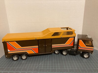 VINTAGE ERTL- CHAMPIONSHIP RODEO PLAY SET- SEMI-HORSE TRAILER-18" | eBay
