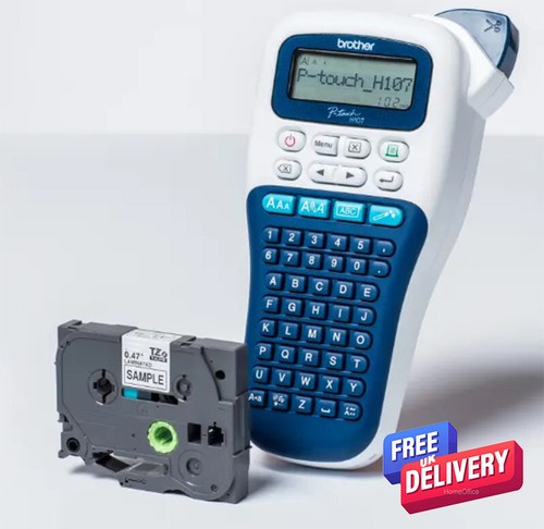 New Brother Hand Held Label Maker Labelling Print Machine + Tape H107B ...