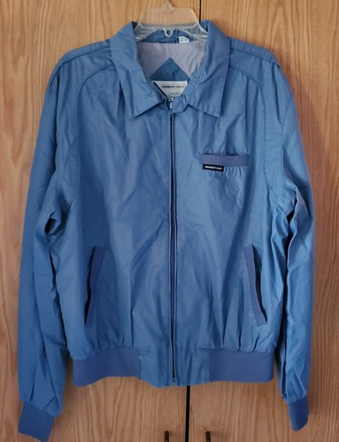Members Only Jacket - Europe Craft Teal Blue Bomber Racer Style Size 44 ...