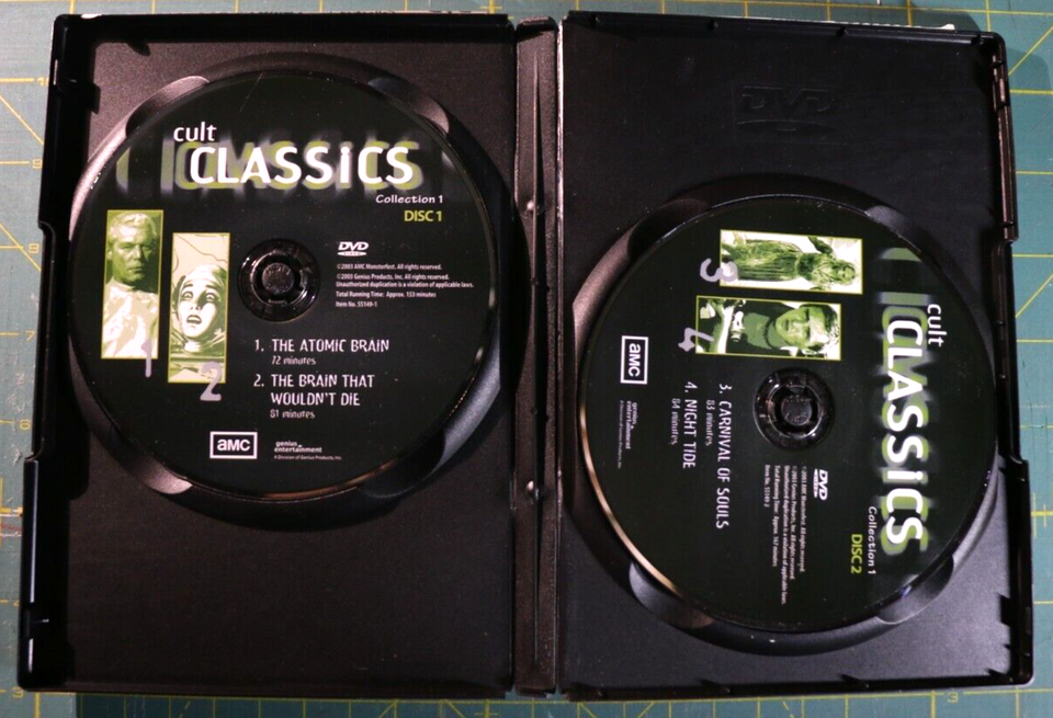 AMC Monsterfest Cult Classics Collection 1 / 4 Movies (DVD, 2003, 2 ...