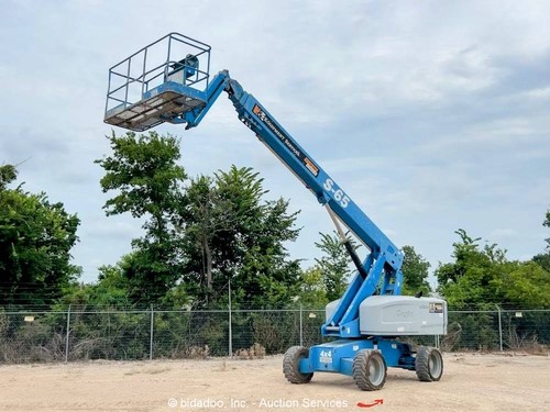 2015 Genie S-65 65' 4WD Diesel Telescopic Boom Lift Man Aerial Platform ...