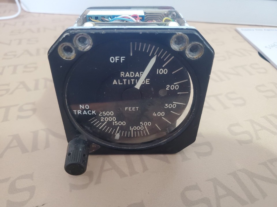 Radar Altitude Gauge Instrument Military Aircraft For Parts As Is ...
