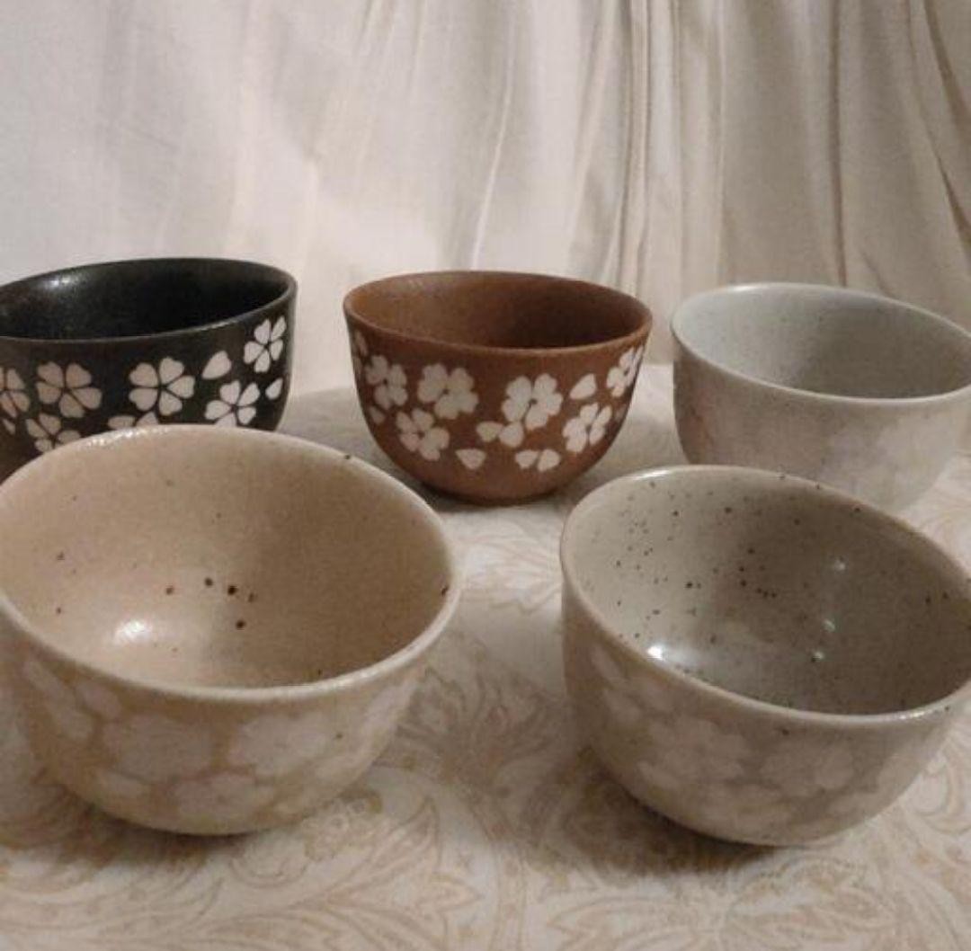 Uno Chiyo teacup 5 pieces cherry blossom bowl | eBay UK