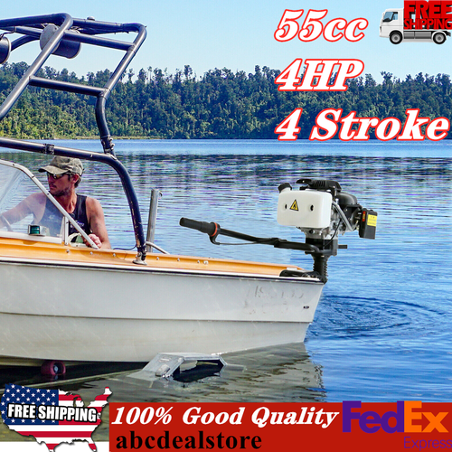 4 Stroke 4HP Fishing Boat Outboard Motor Engine Wind Cooling 4.0 JET ...