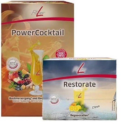 Fitline Optimal SET Power Cocktail 3x, Restorate Citrus 3x, 3 Monats ...