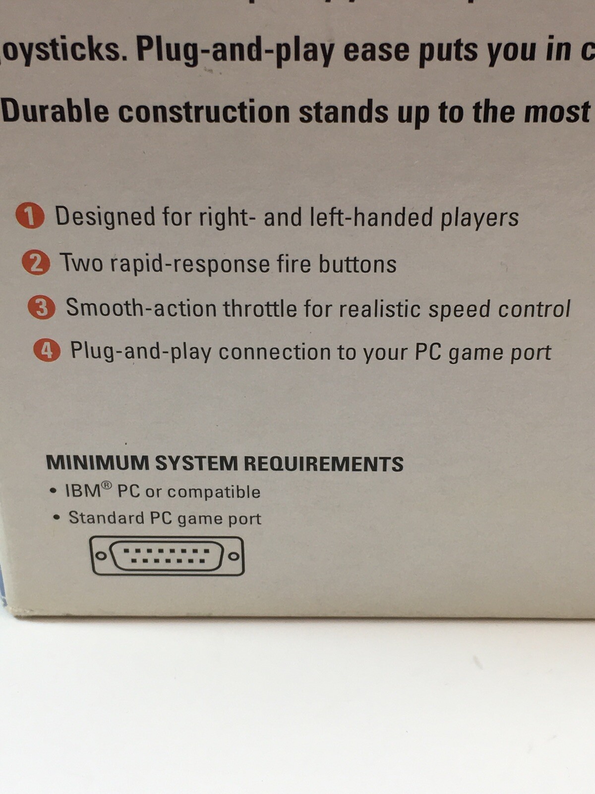 GRAVIS DESTROYER Computer PC Joystick Controller Rapid Fire Flight ...