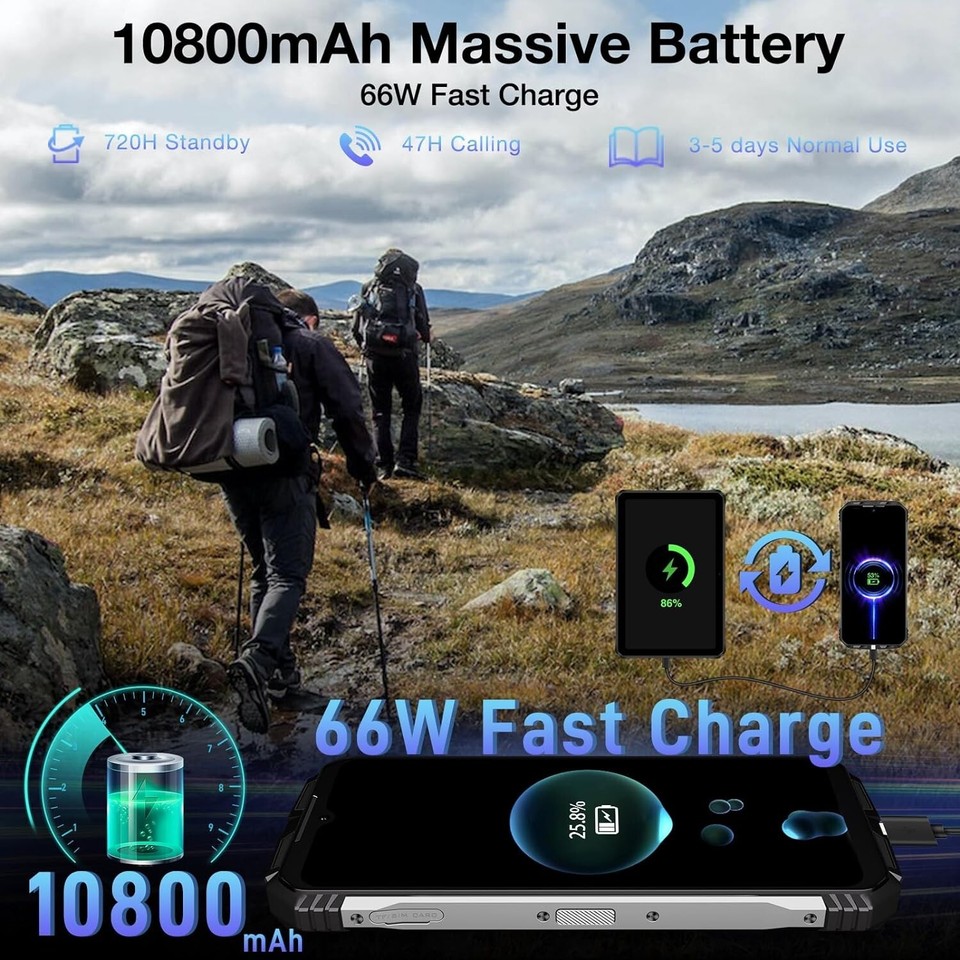 DOOGEE V31GT 5G Rugged Smartphone Unlocked 20GB+256GB Thermal Imaging ...