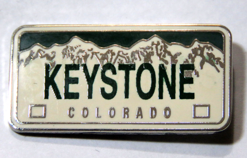 Keystone Colorado License Plate Ski Pin Resort AreaTravel Souvenir | eBay
