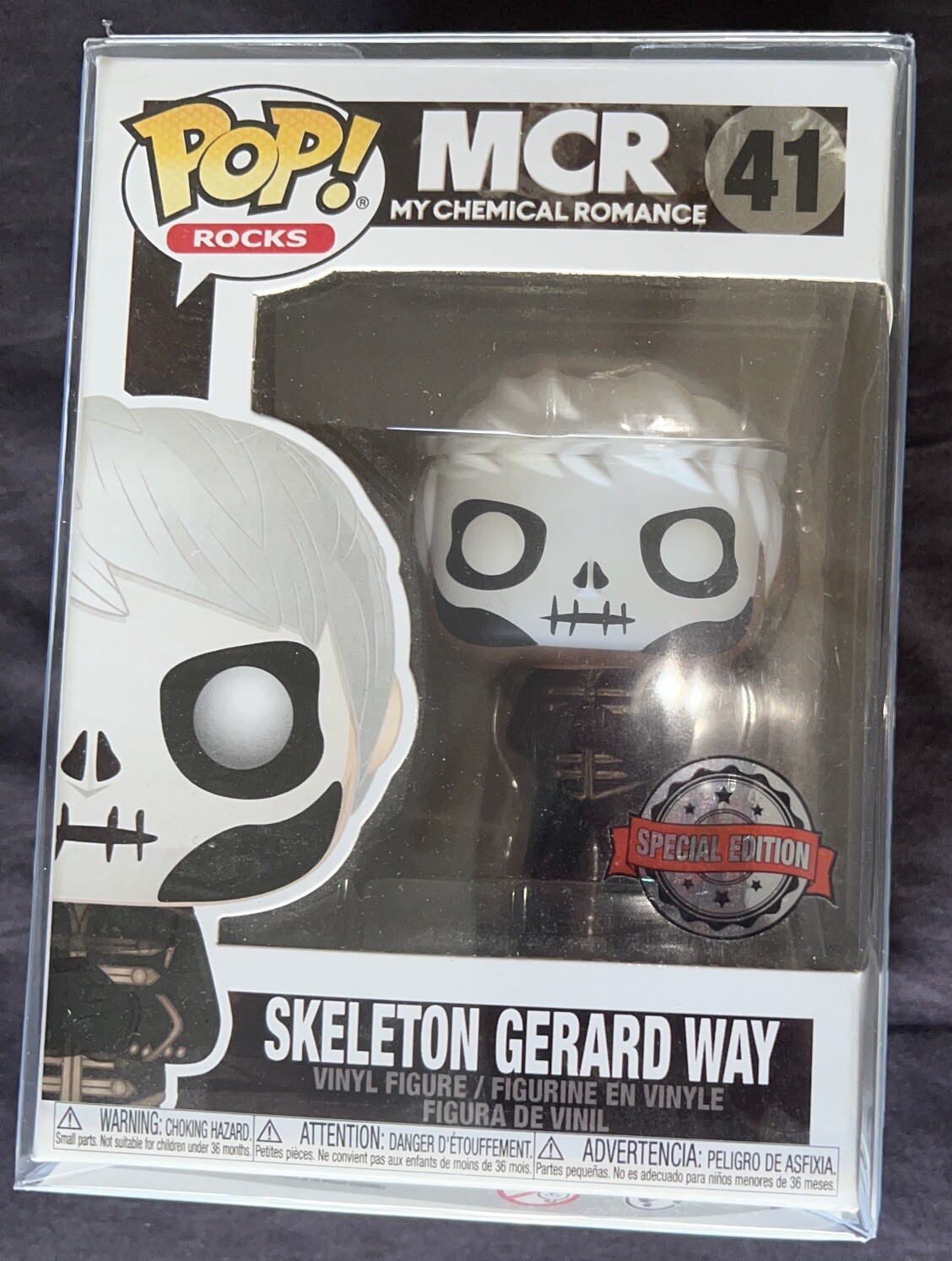 Pop Rocks Vinyl Funko 41 MCR My Chemical Romance Skeleton Gerard Way ...
