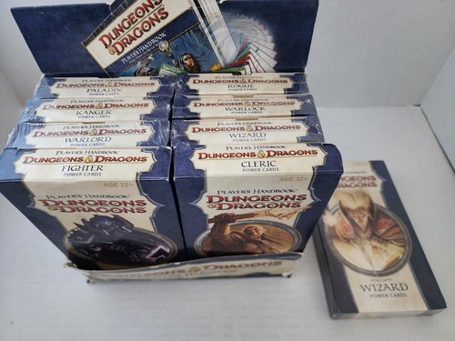 Dungeons & Dragons Players Handbook Power Cards Fighter Wizard Lot W ...