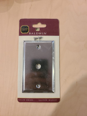 Baldwin Brass Polished Chrome Coaxial Cable Cover Plate 4764-260 | eBay
