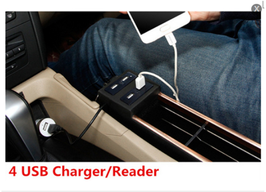 Universal Anti-drop Storage Box 4 USB Car Seat Gap Filler Pocket Catch ...