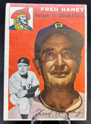 1954 Topps Baseball Card Fred Haney #75 VG-EX RANGE BV $50 SL | eBay