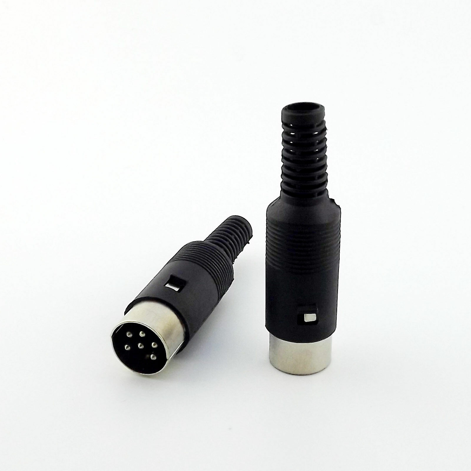 5pcs DIN Plug Male Plug Cable Connector 6 Pin With Plastic Handle | eBay