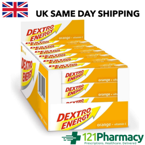 Dextro Energy DEXTROSE GLUCOSE FAST ACTING chewable Orange Tabs | eBay
