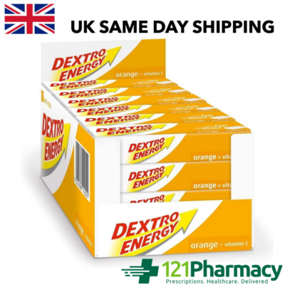 Dextro Energy DEXTROSE GLUCOSE FAST ACTING chewable Orange Tabs | eBay