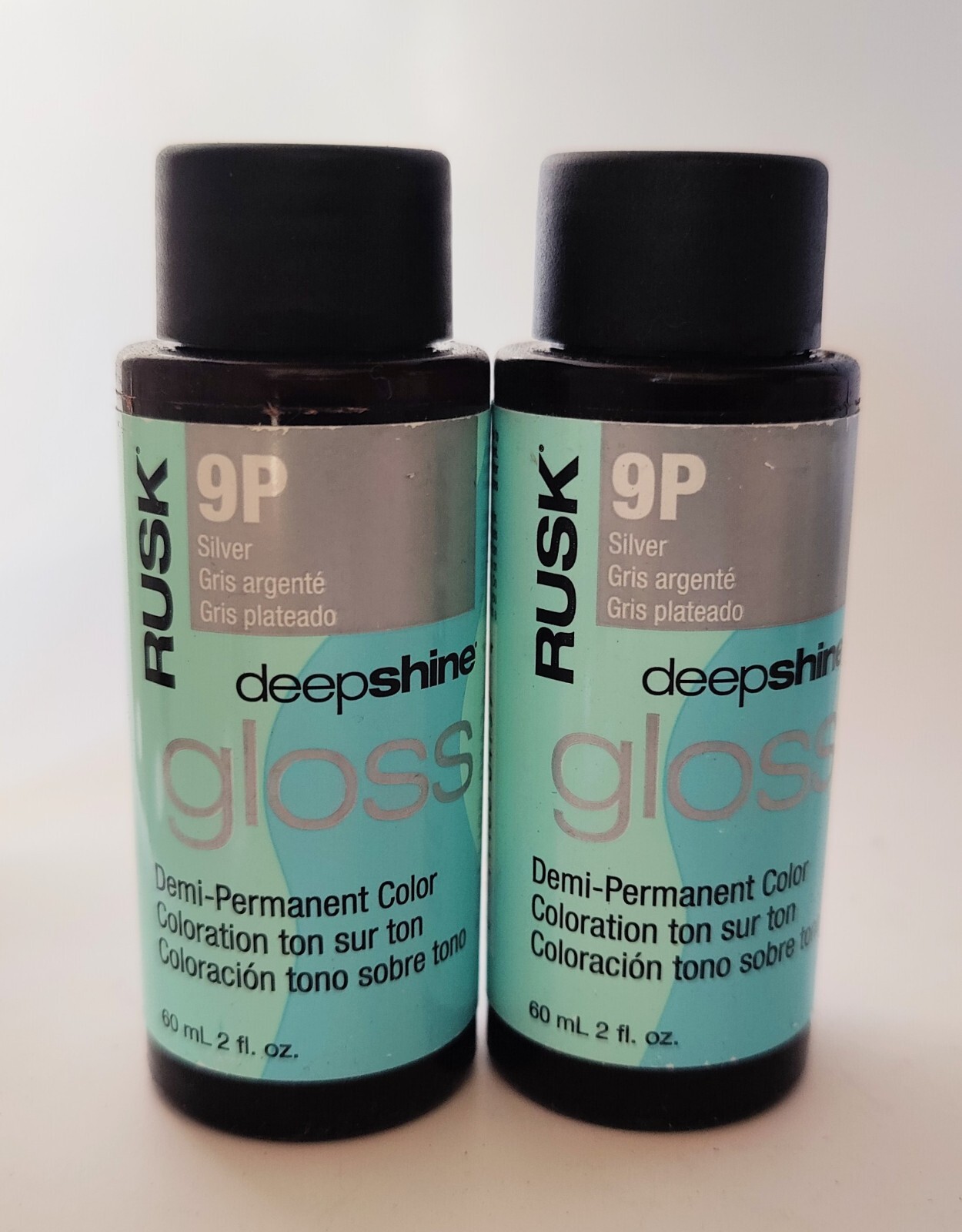 2-PACK Rusk Deepshine Demi Gloss Hair Color 9P Silver Hair Color 2oz ...