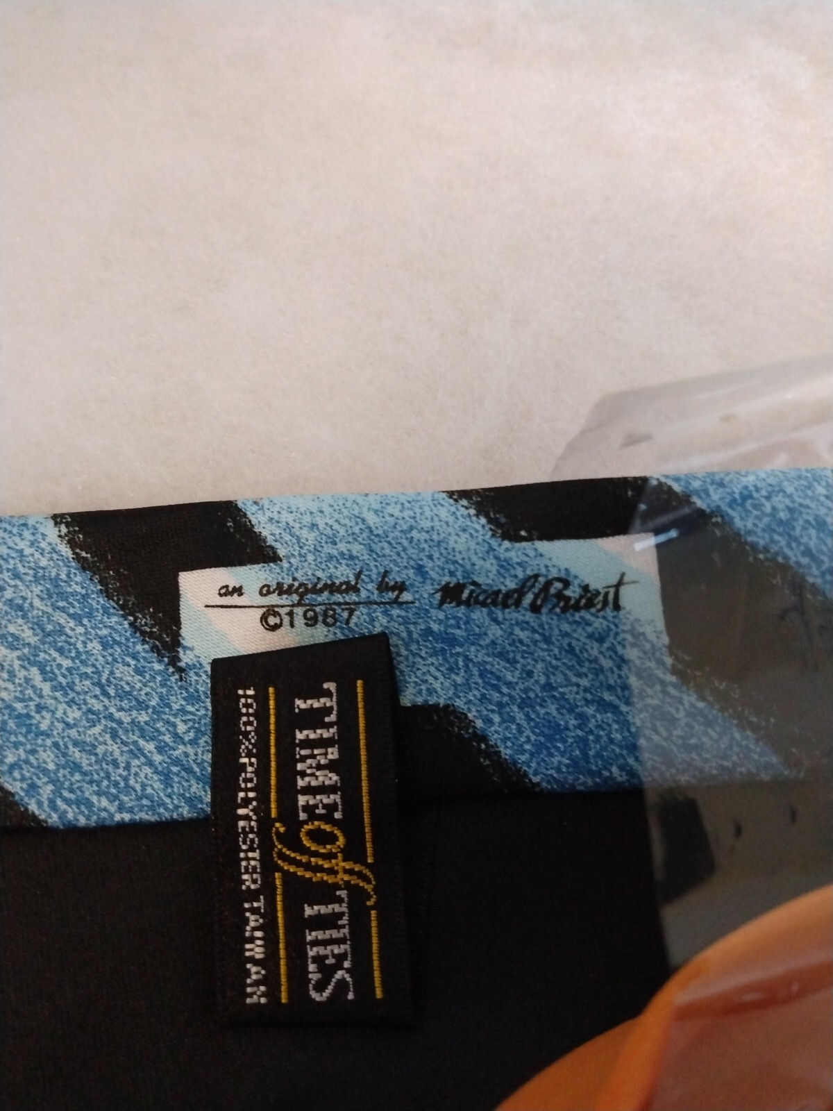 Extremely Rare Artist Micael Priest Fish Tie Signed and Dated 1987 Time ...