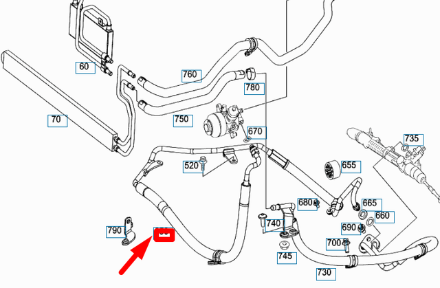 Servo Pipe MERCEDES S-klasse W221 A2214661481 for sale online | eBay