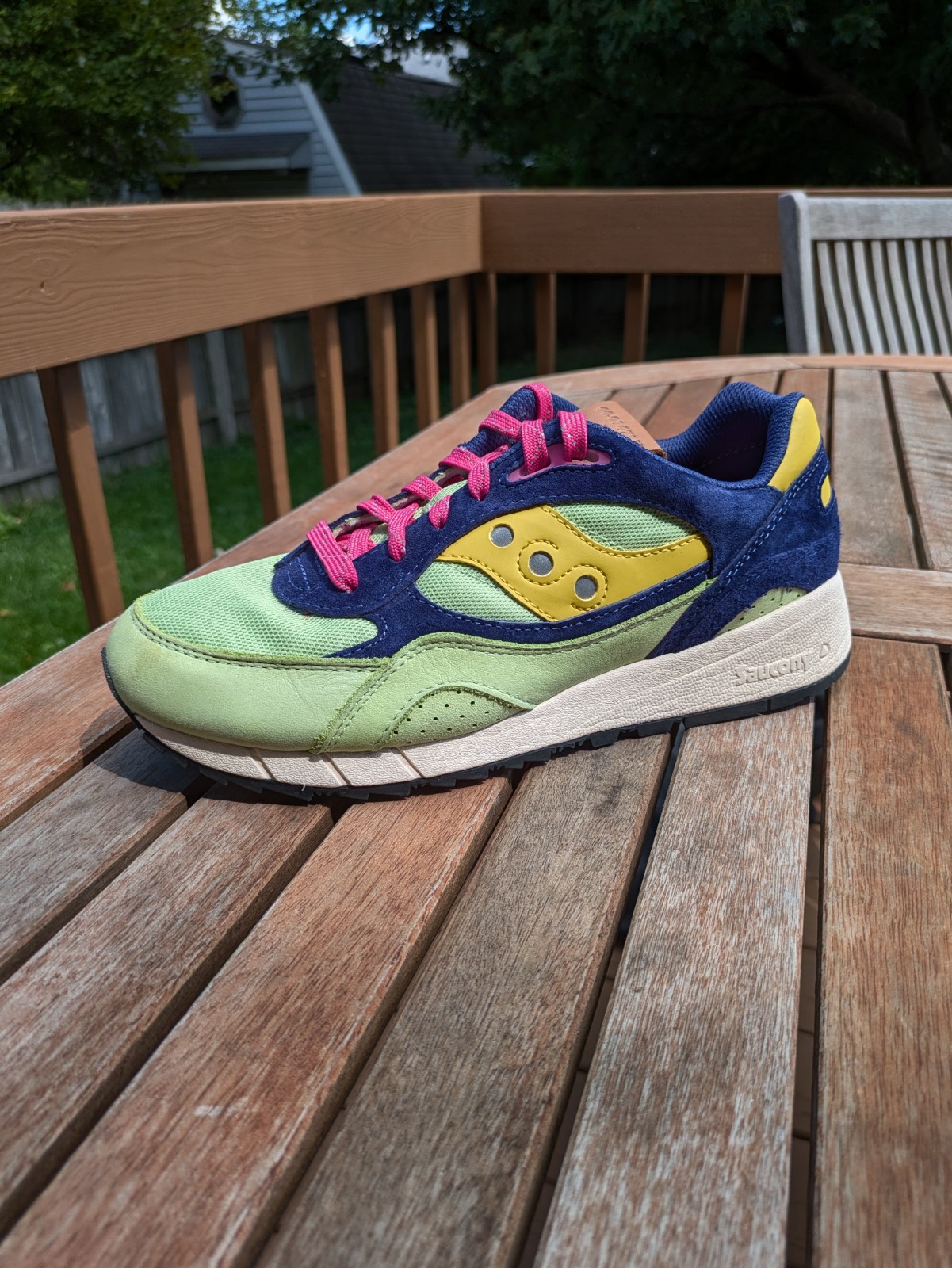 Saucony Shadow 6000 Mint/Purple Men's Running Shoes S… - Gem
