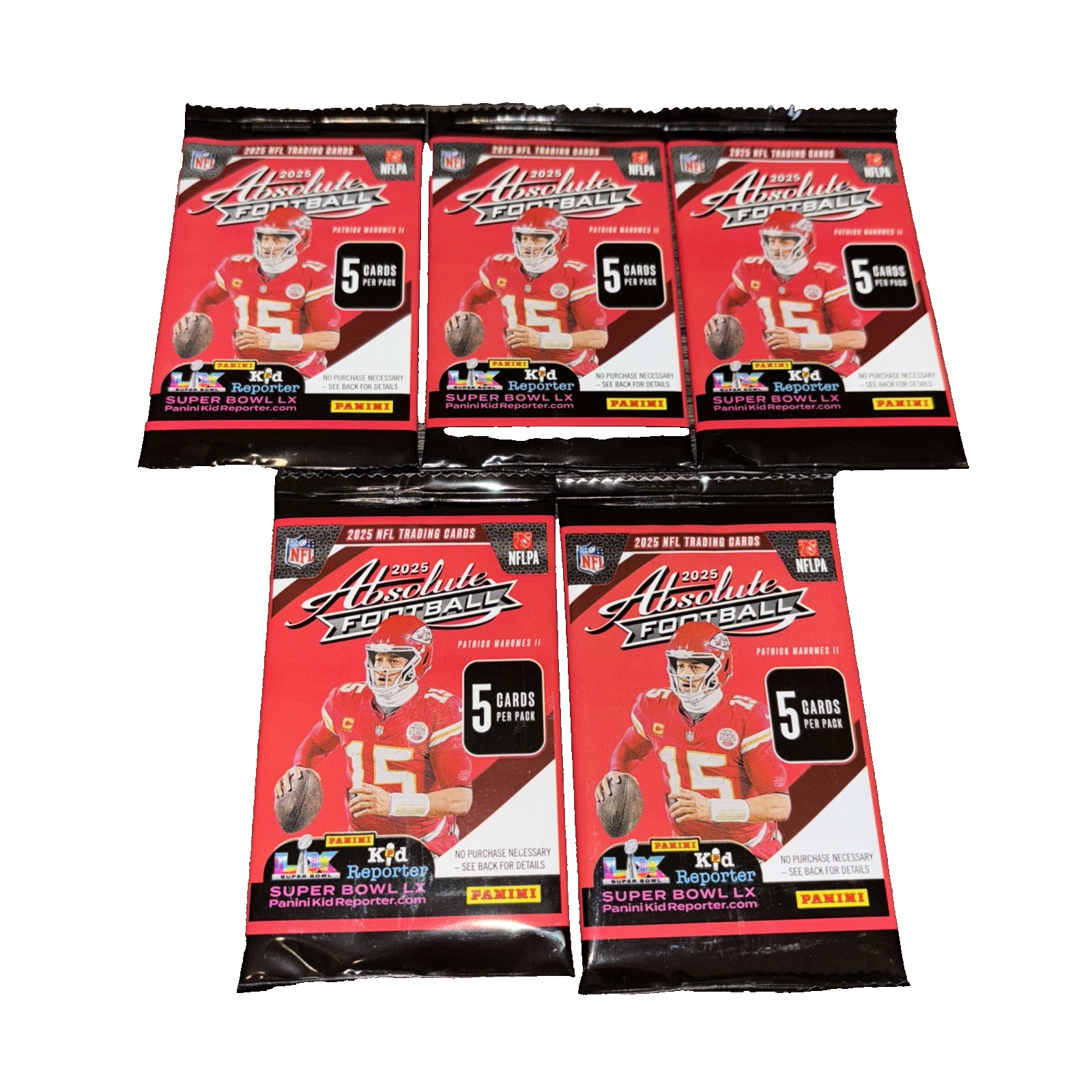 (5)2025 Panini Absolute 5 Card Packs-Factory Sealed----Free Shipping ...