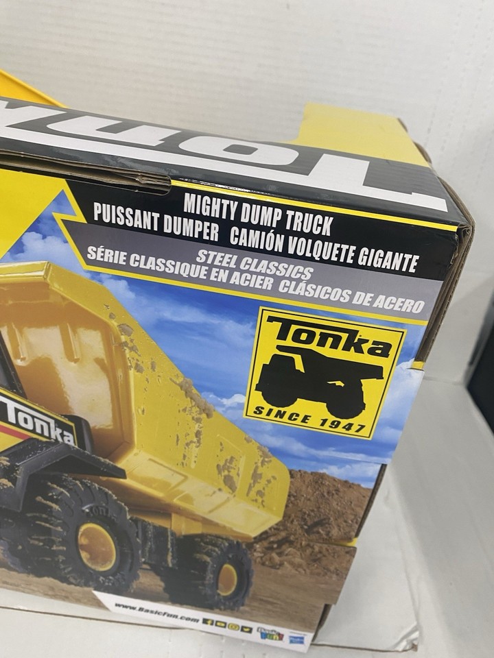 Tonka Steel Classics Mighty Dump Truck LARGE BRAND NEW in BOX yellow ...