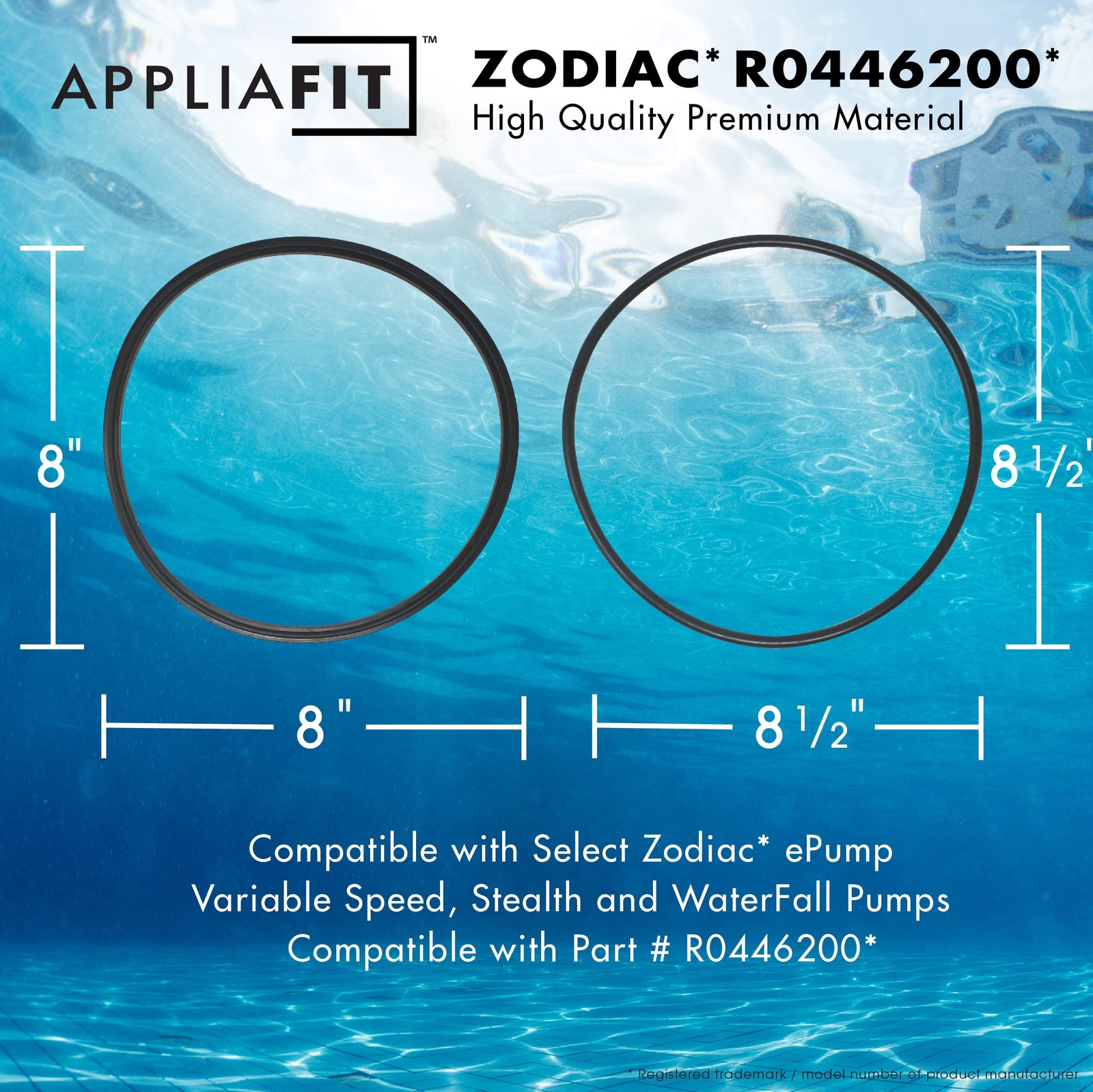 AppliaFit Lid Seal and O-Ring Compatible with Jandy R0446200 for Zodiac ...