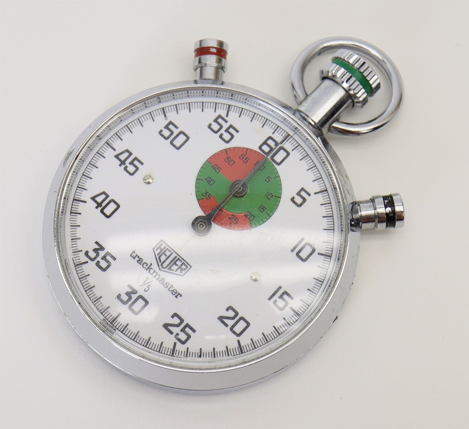 Damaged Dial Vintage Heurer Trackmaster Stopwatch Pocket Chronograph ...
