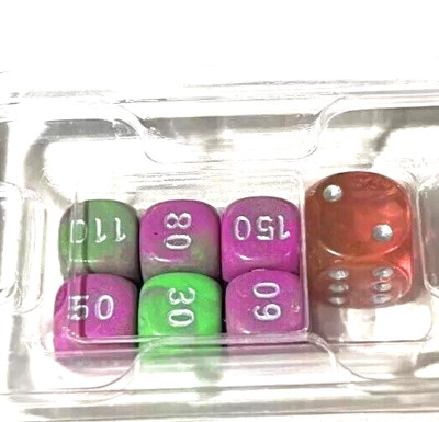 Pokemon Shrouded Fable EX Theme Dice Counters Card Game Play Items Pink ...