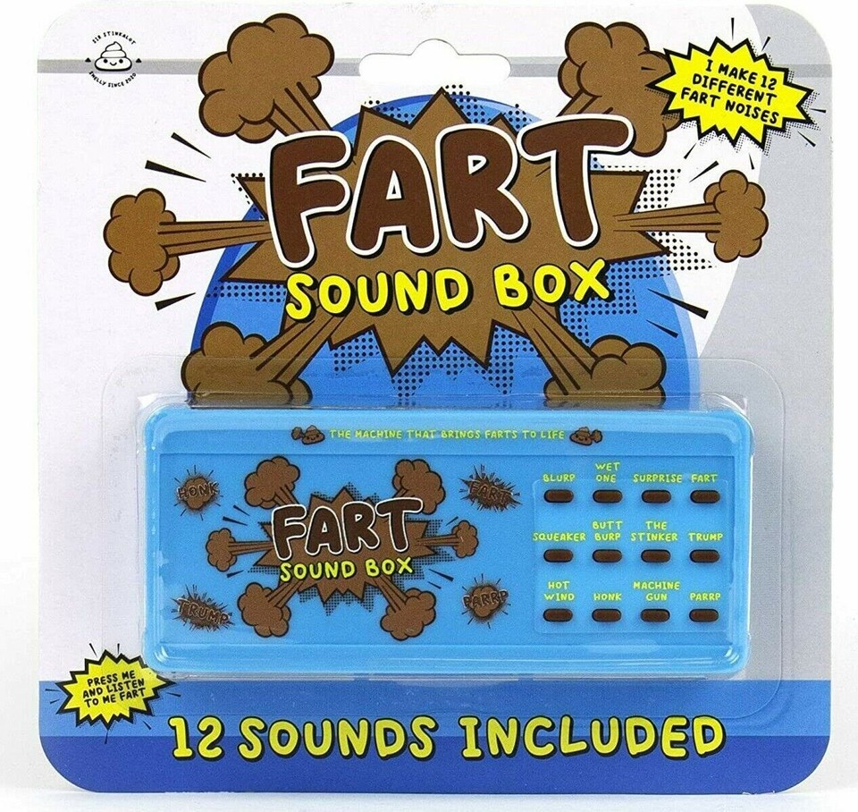 Handheld Fart Machine Sound Box - 12 TOTAL Fart Sounds - Gag Prank Joke ...