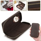 2 Slots Watch Leather Bag Travel Case Wristwatch Jewelry Display ...