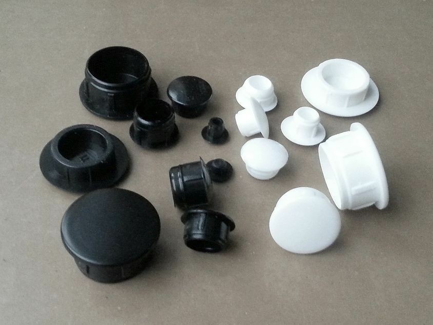 Hole Plugs Plastic Blanking Masking Finishing Inserts / Black or White ...