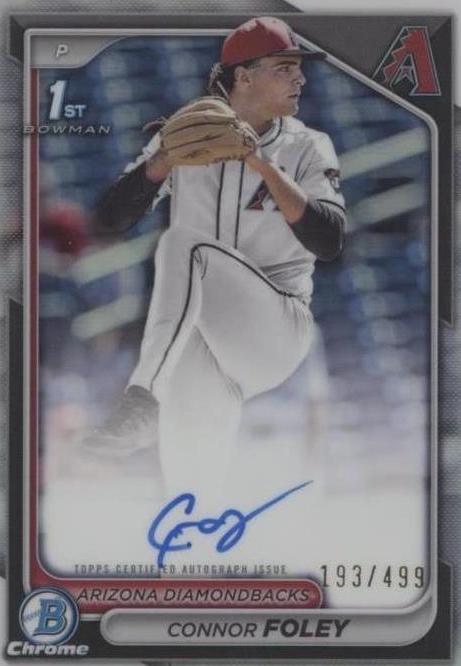 2024 Bowman Draft - Chrome Prospect Autographs Connor Foley #CPA-CF ...