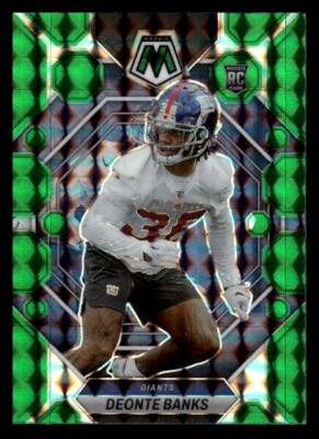 DEONTE BANKS 2023 Panini Mosaic Green Prizm Rookie Card | eBay